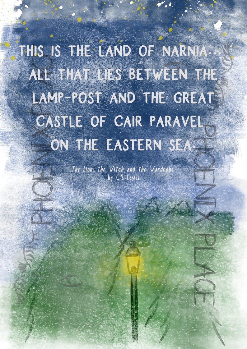 The Land of Narnia Print (digital Download) C. S. Lewis Quote - Etsy
