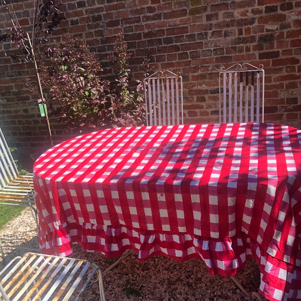 Ruffled Tablecloth - Etsy