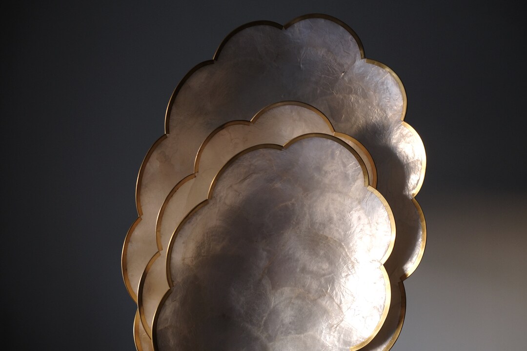 Capiz Shell Plate, Mother of Pearl Shell Trinket, Capiz Ornament, Shell ...