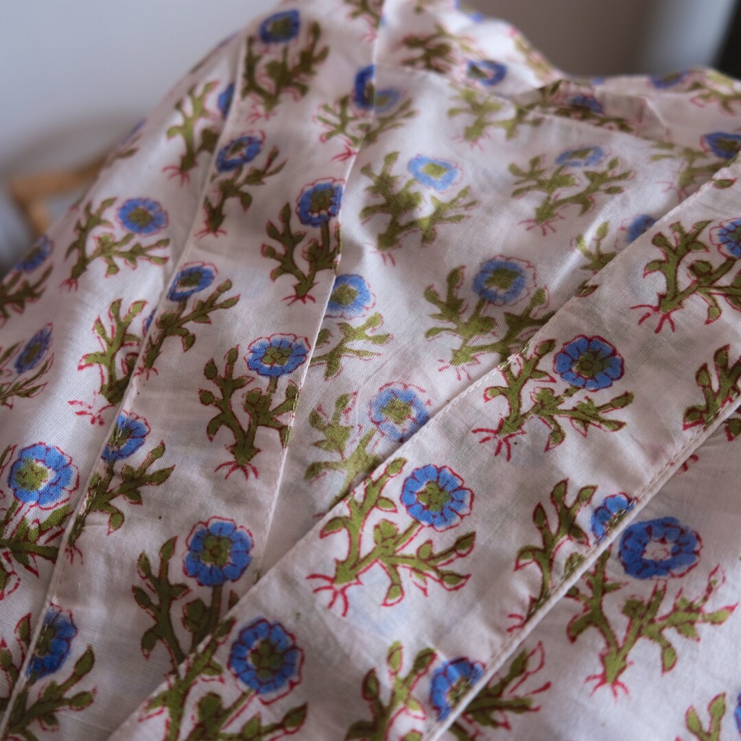 Block Print Kimono Robe Ikat Design Block Print Beach Cover - Etsy