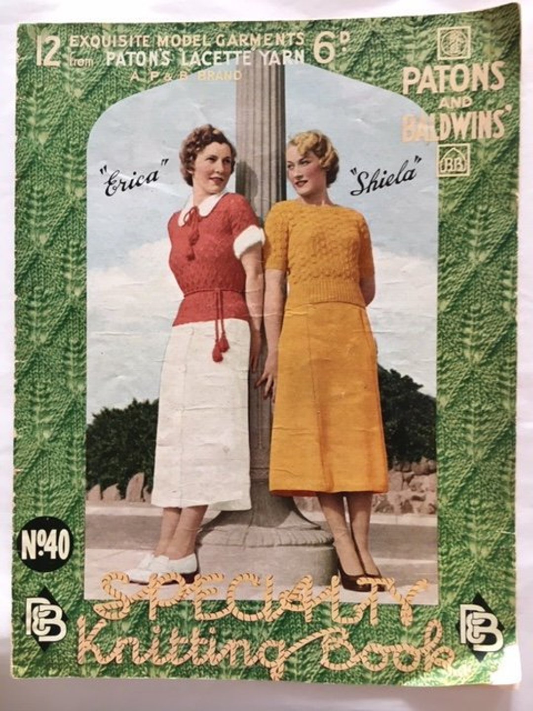 Patons Baldwins Specialty No. 40 PDF Knitting Crochet Book 1930s 30s ...