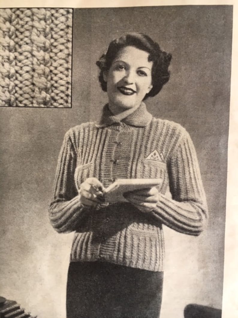 Weldon's Quick-to-knit Business Woollies Knitting Pattern Book PDF 30s ...