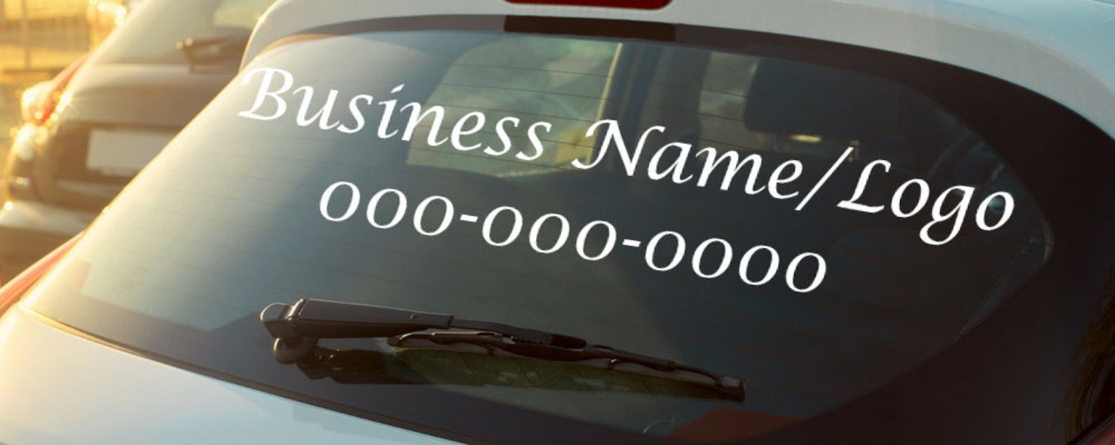 Custom Business Car Decal Your Business Name Car - Etsy