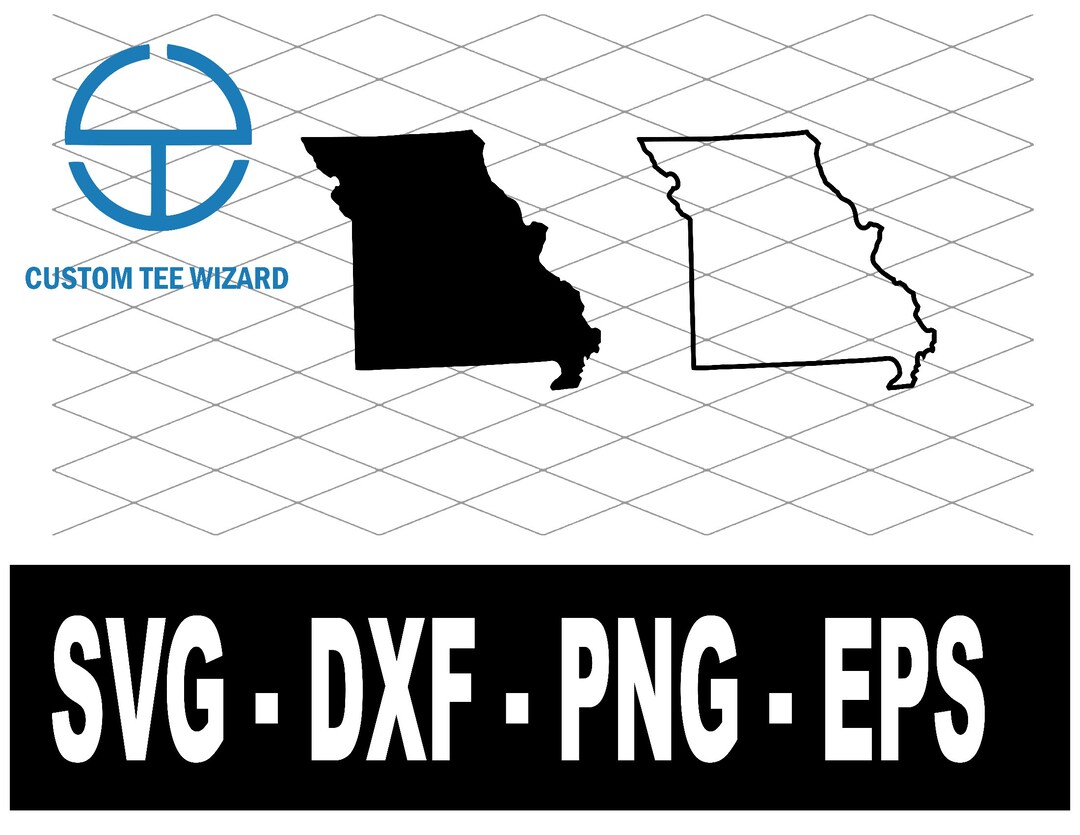 Missouri SVG File | Missouri Cut File | Missouri Map Shape Clip Art ...