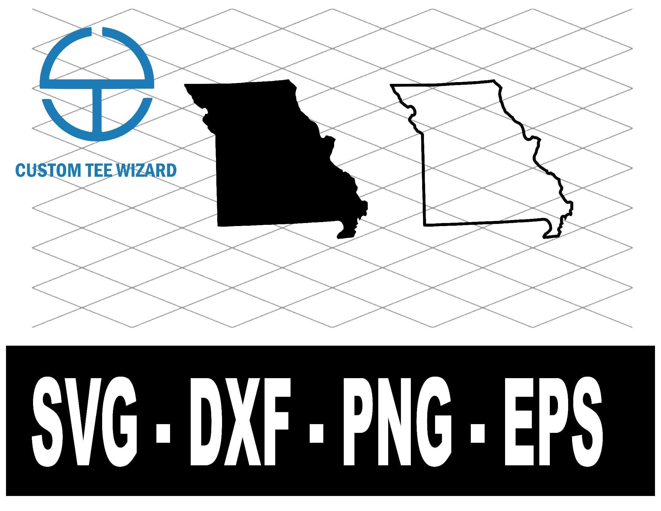 Missouri SVG File | Missouri Cut File | Missouri Map Shape Clip Art ...