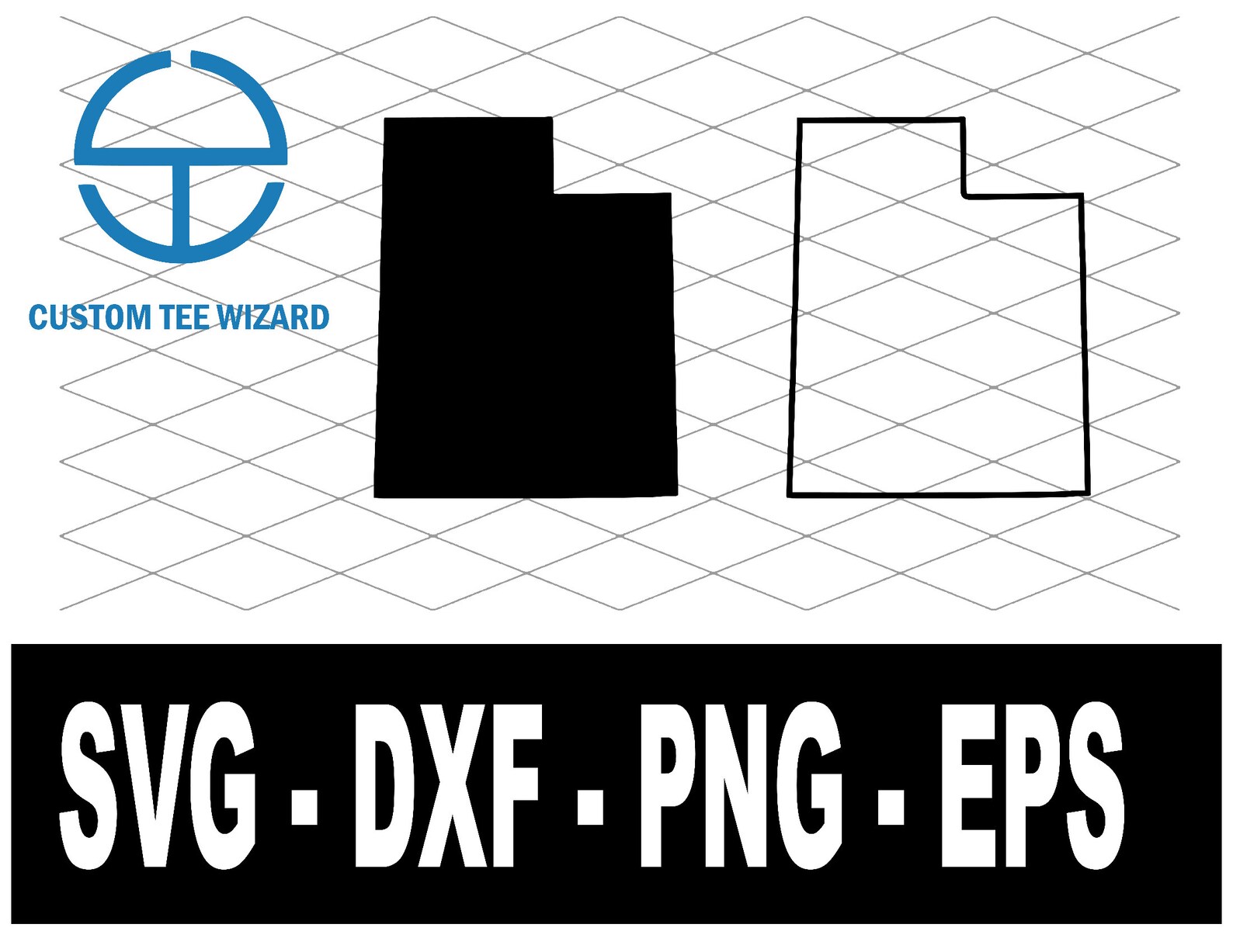 Utah SVG File | Utah Cut File | Utah Map Shape Clip Art | United States ...