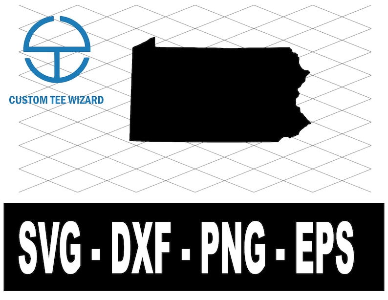 Pennsylvania SVG File | Pennsylvania Cut File | Pennsylvania Map Shape ...