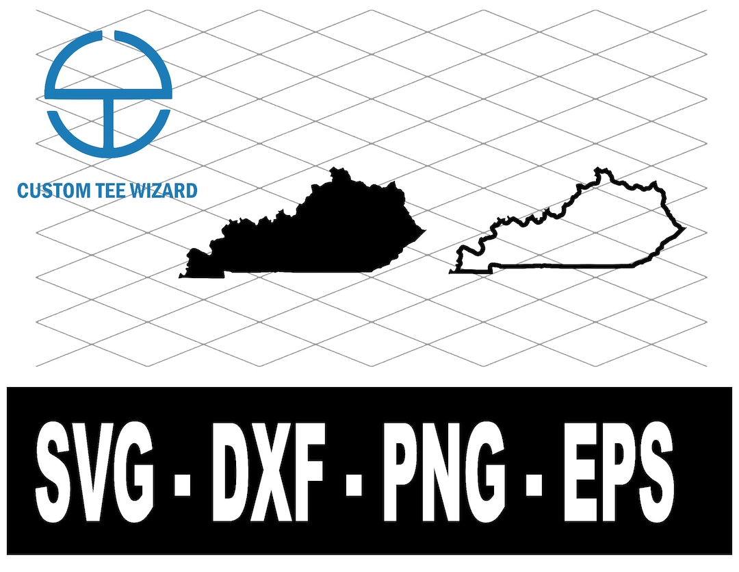 Kentucky SVG File | Kentucky Cut File | Kentucky Map Shape Clip Art ...