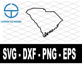 South Carolina Outline SVG Files South Carolina Cut Files South ...