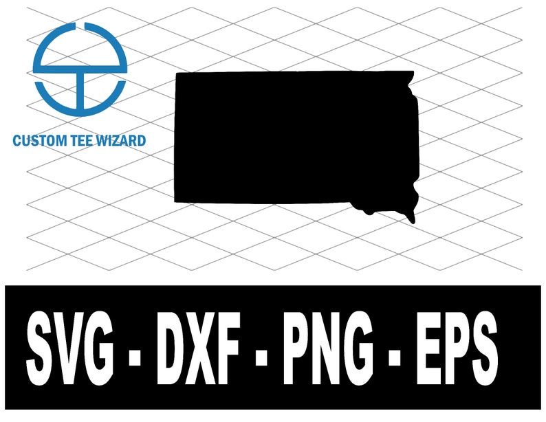 South Dakota SVG File | South Dakota Cut File | South Dakota Map Shape ...