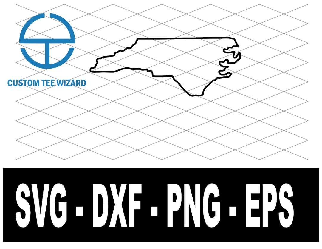 North Carolina SVG File | North Carolina Cut File | North Carolina Map ...