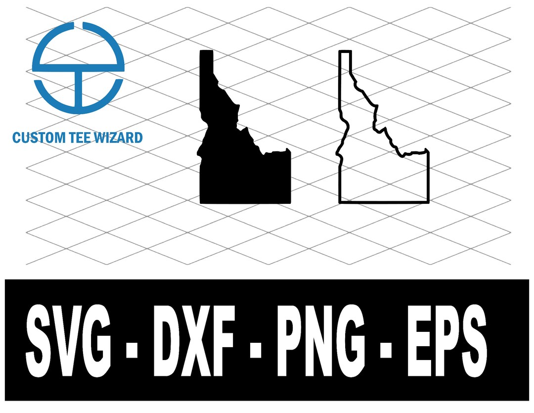 Idaho SVG File | Idaho Cut File | Idaho Map Shape Clip Art | United ...