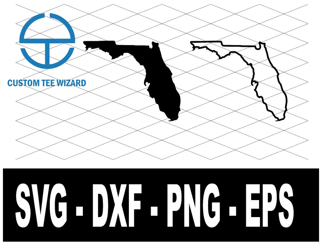 Florida SVG File | Florida Cut File | Florida Map Shape Clip Art ...
