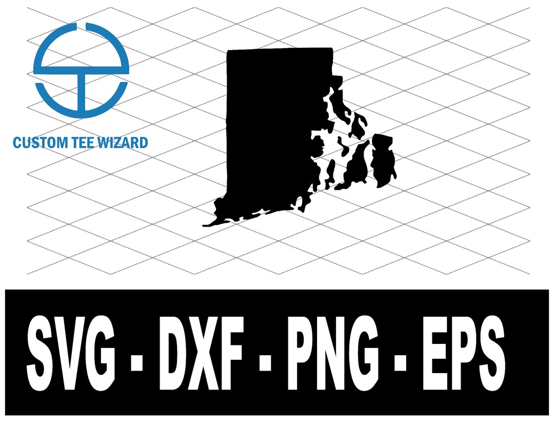 Rhode Island SVG File | Rhode Island Cut File | Rhode Island Map Shape ...