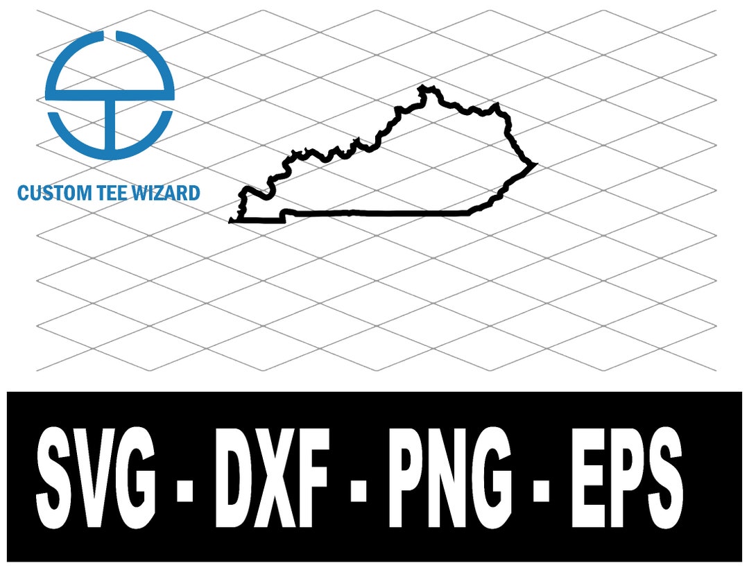 Kentucky SVG File | Kentucky Cut File | Kentucky Map Shape Clip Art ...