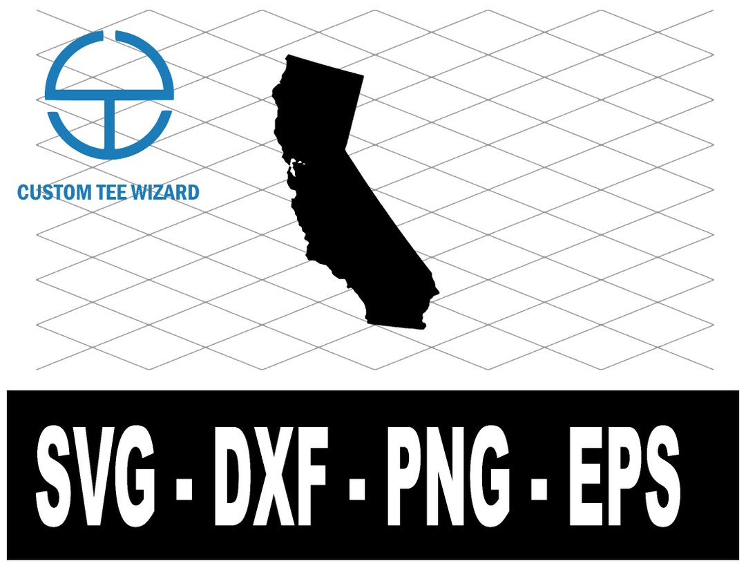 California SVG File | California Cut File | California Map Shape Clip ...