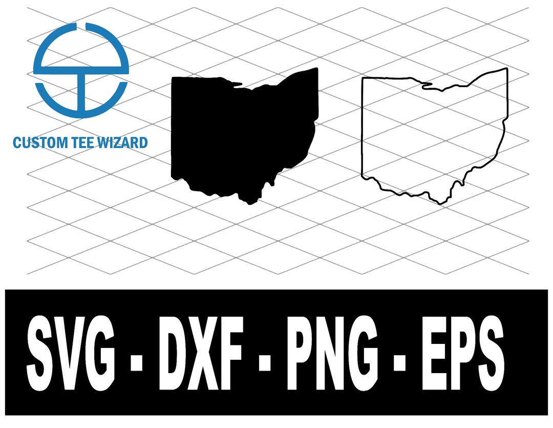Ohio SVG File | Ohio Cut File | Ohio Map Shape Clip Art | United States ...