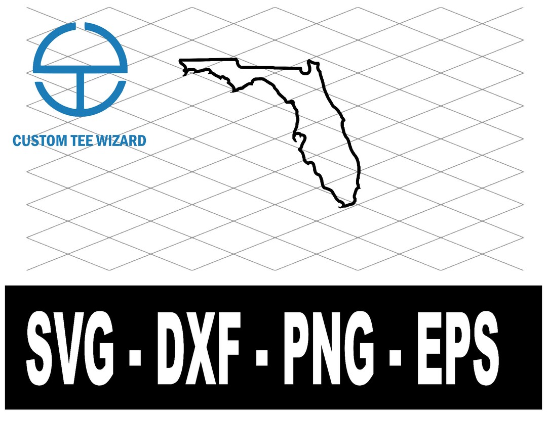Florida SVG File | Florida Cut File | Florida Map Shape Clip Art ...