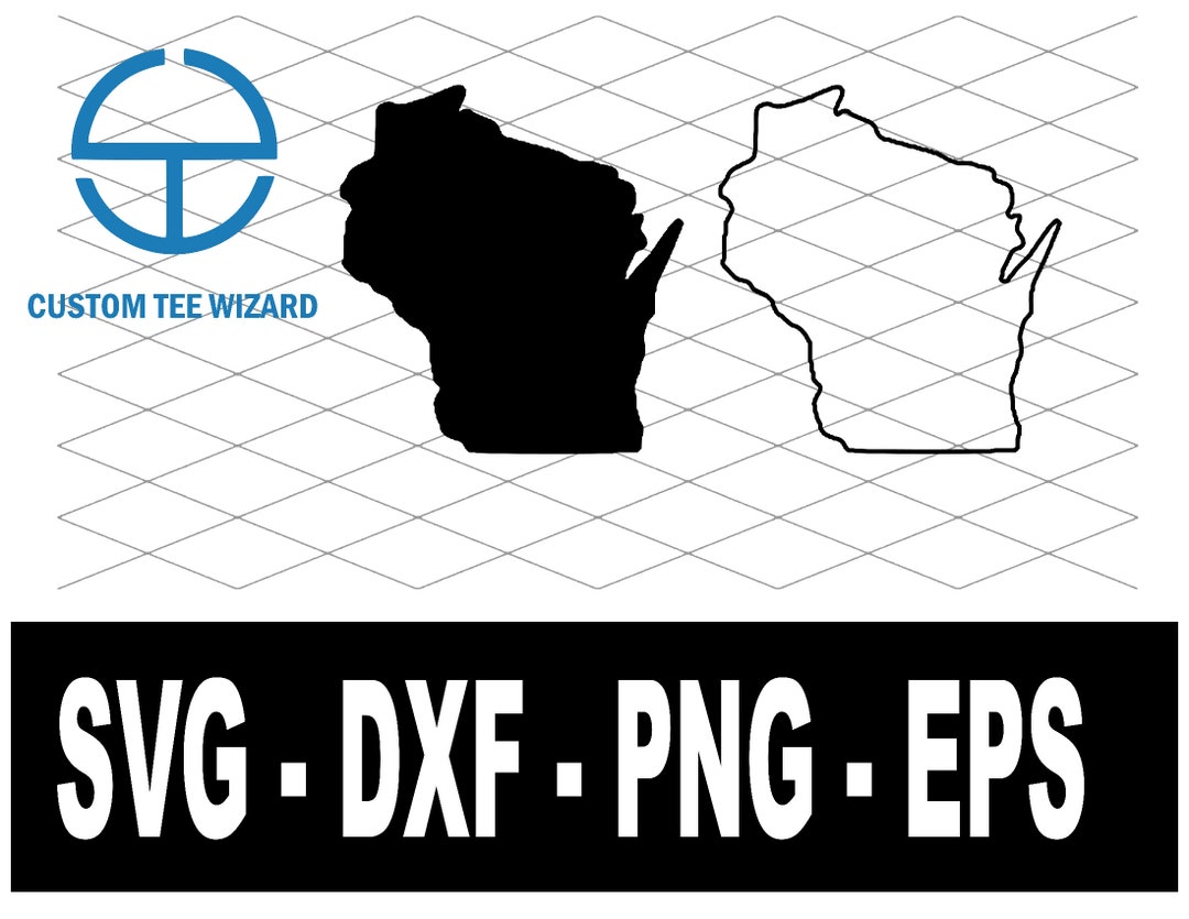 Wisconsin SVG File | Wisconsin Cut File | Wisconsin Map Shape Clip Art ...