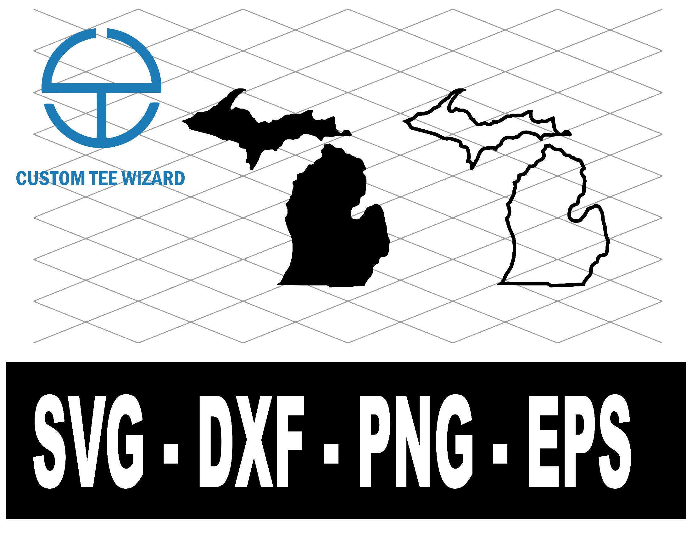 Michigan SVG File | Michigan Cut File | Michigan Map Shape Clip Art ...