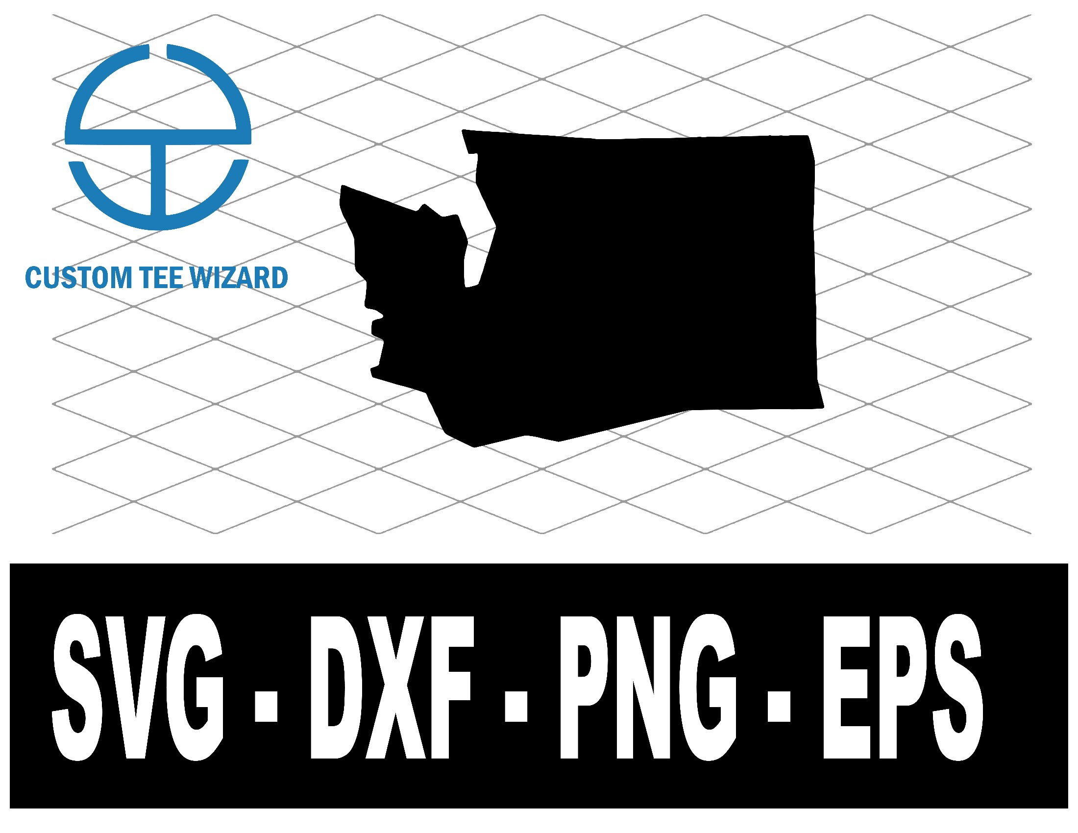 Washington SVG File | Washington Cut File | Washington Map Shape Clip ...