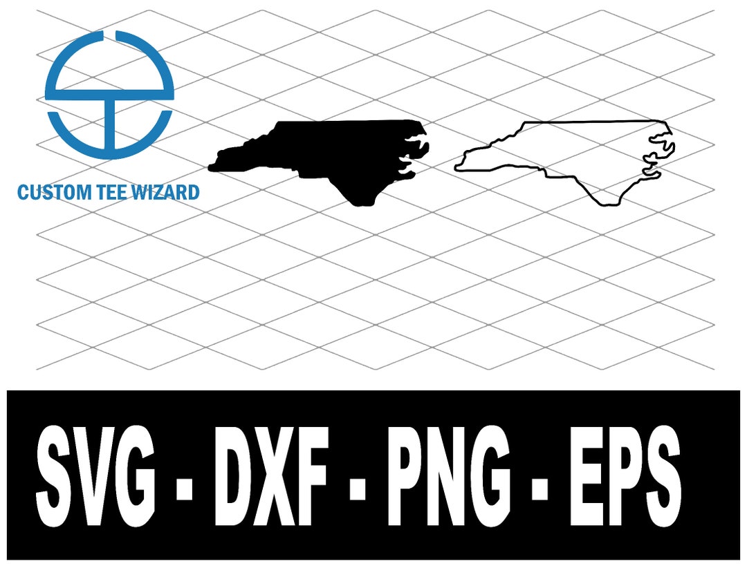North Carolina SVG File | North Carolina Cut File | North Carolina Map ...