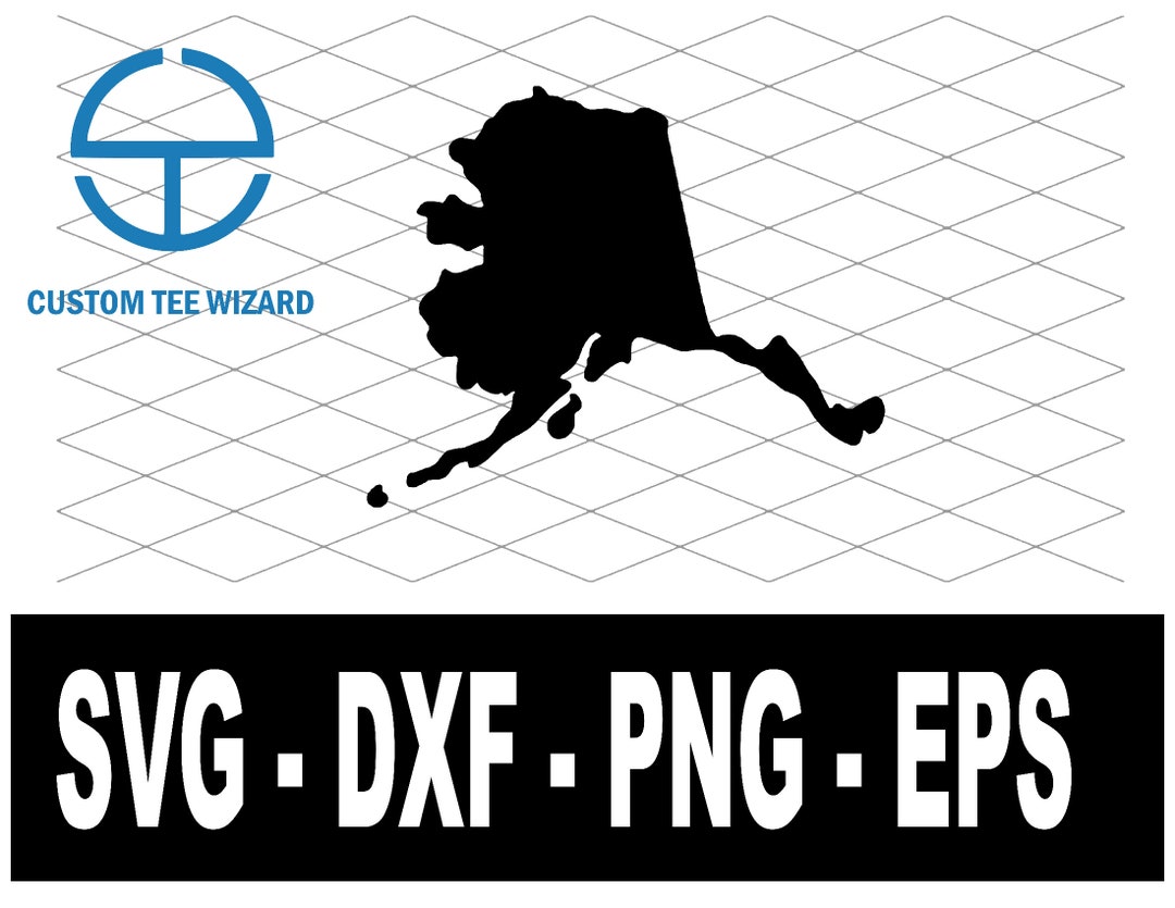 Alaska SVG File | Alaska Cut File | Alaska Map Shape Clip Art | United ...