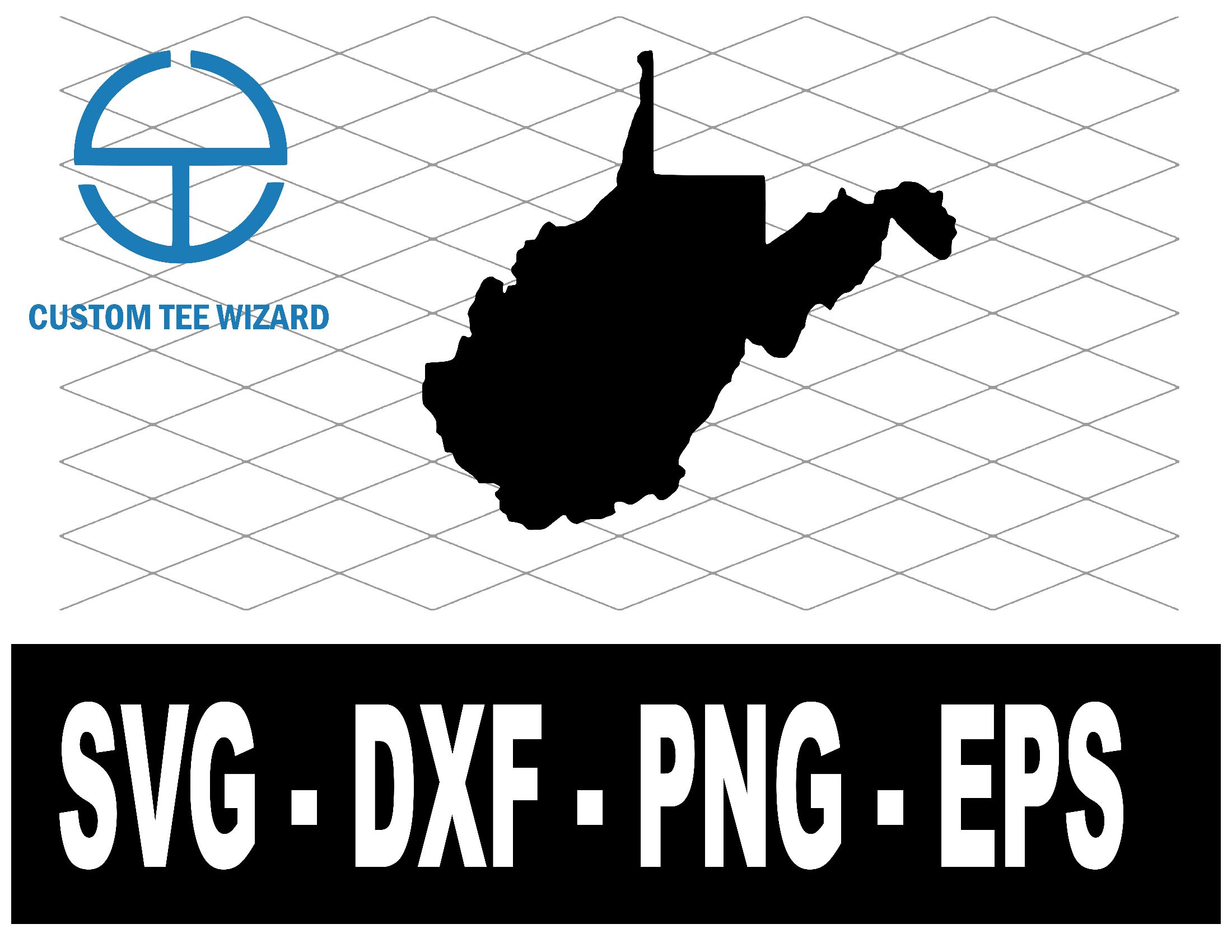 West Virginia SVG File West Virginia Cut File West - Etsy