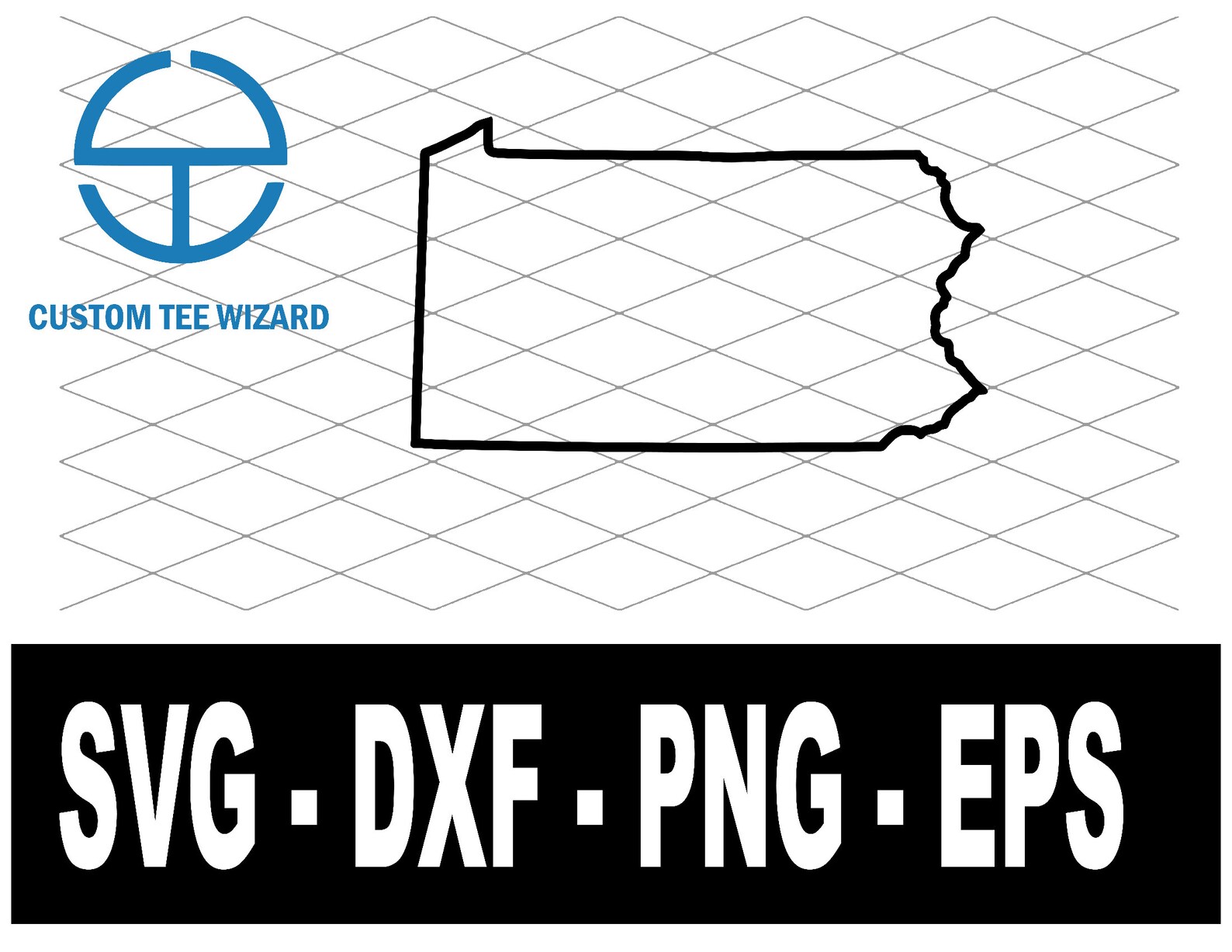 Pennsylvania SVG File | Pennsylvania Cut File | Pennsylvania Map Shape ...