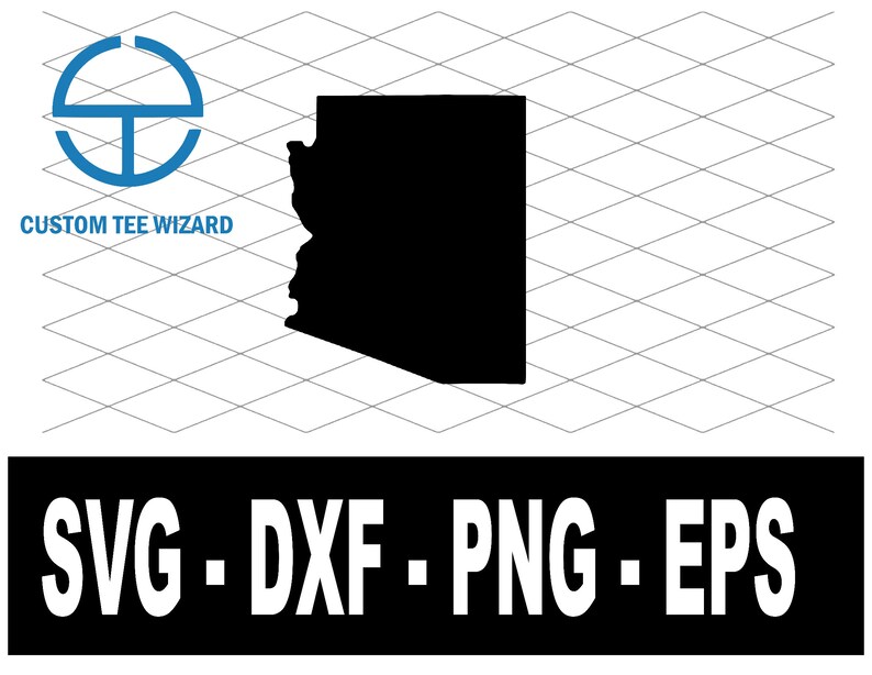 Arizona SVG File Arizona Cut File Arizona Map Shape Clip Art United ...