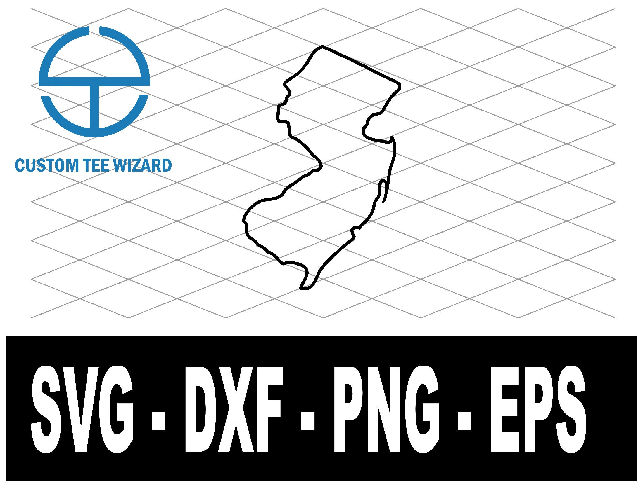New Jersey SVG File | New Jersey Cut File | New Jersey Map Shape Clip ...