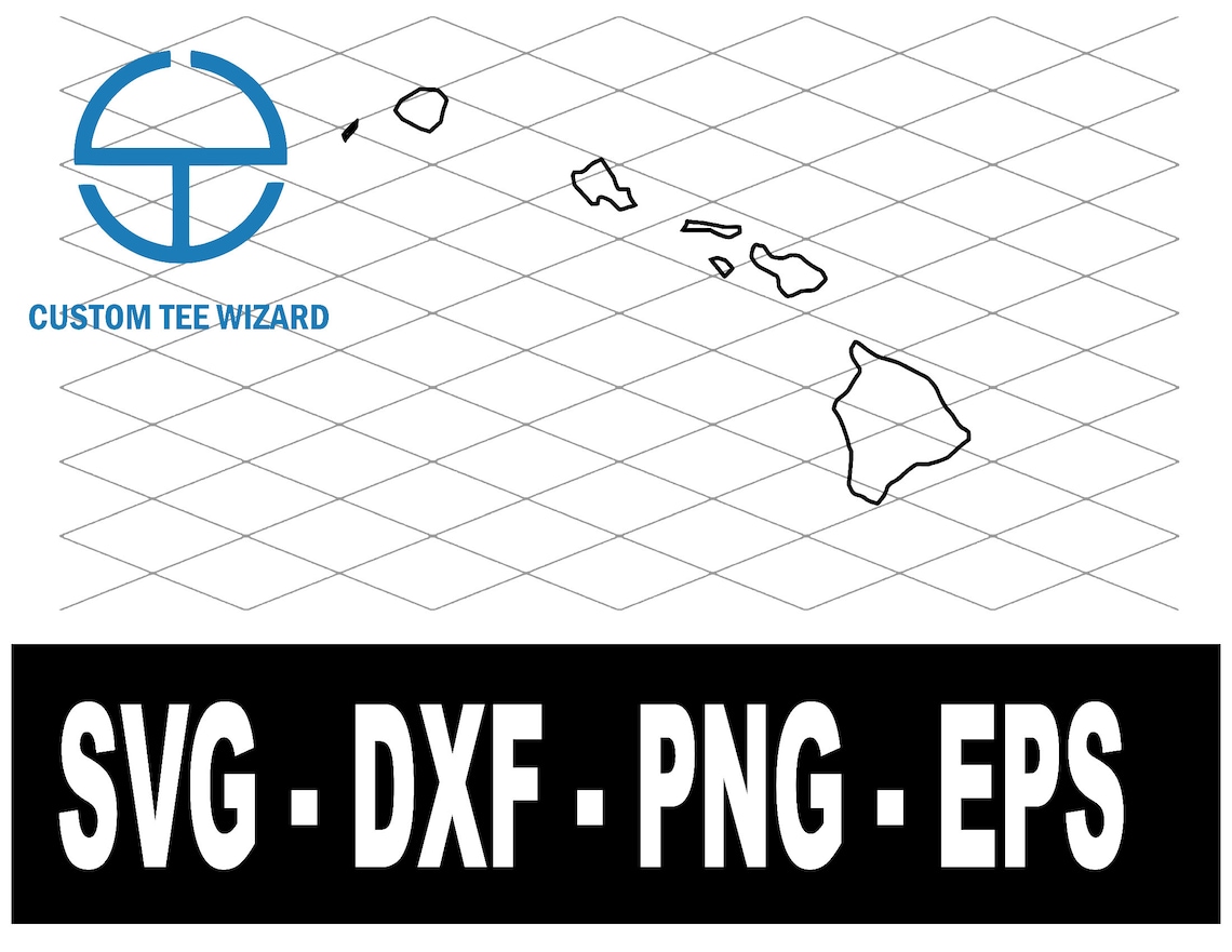 Hawaii SVG File | Hawaii Cut File | Hawaii Map Shape Clip Art | United ...