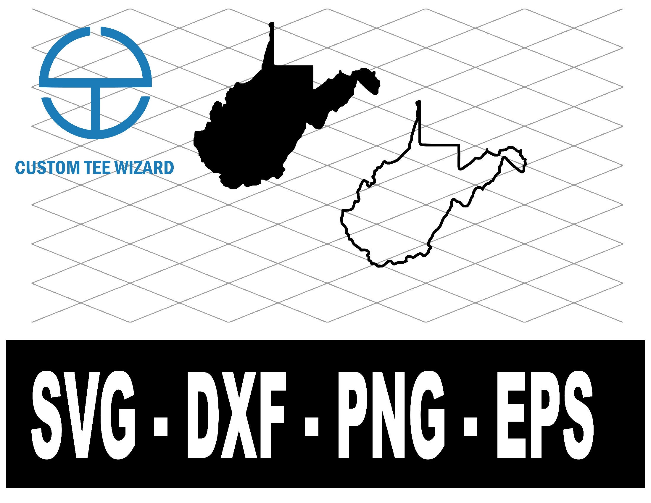 West Virginia SVG File West Virginia Cut File West - Etsy