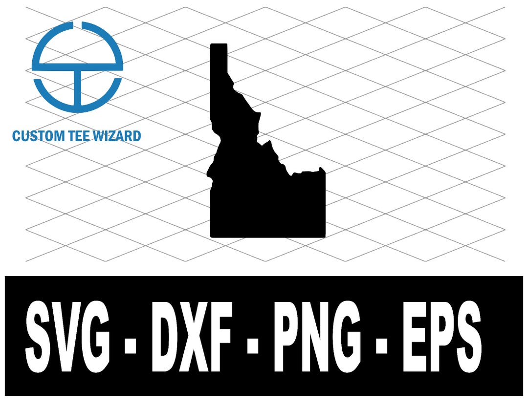 Idaho SVG File | Idaho Cut File | Idaho Map Shape Clip Art | United ...