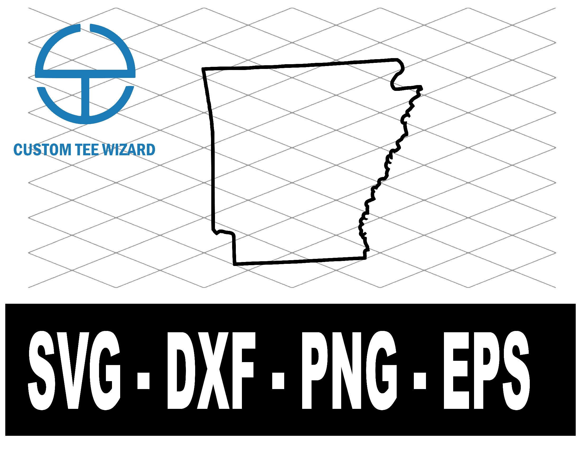 Arkansas SVG File | Arkansas Cut File | Arkansas Map Shape Clip Art ...