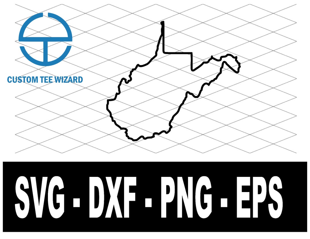 West Virginia SVG File | West Virginia Cut File | West Virginia Map ...