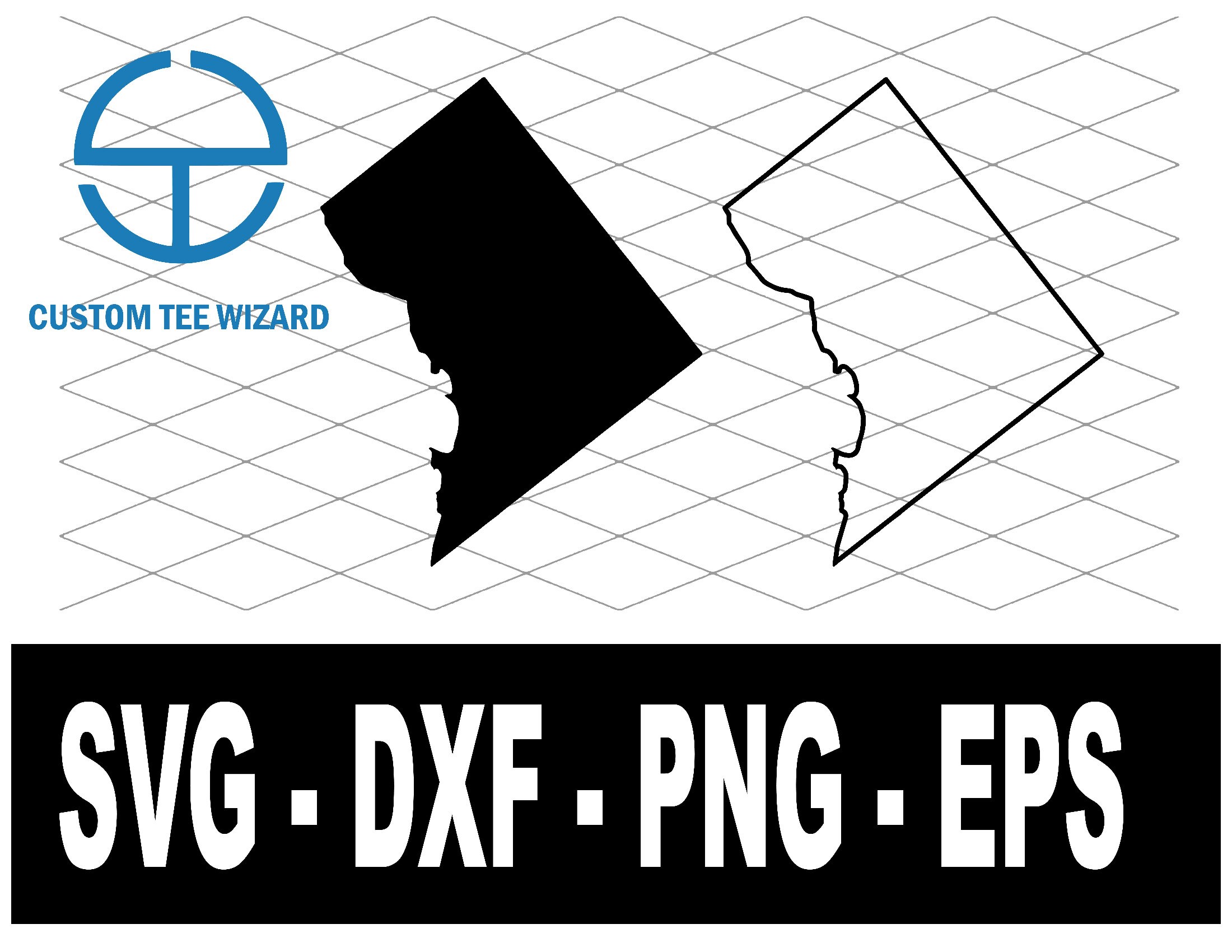 Washington Dc SVG File Washington Dc Cut Files Washington - Etsy