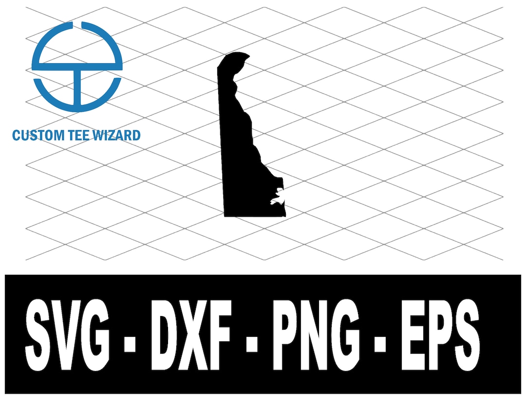 Delaware SVG File | Delaware Cut File | Delaware Map Shape Clip Art ...