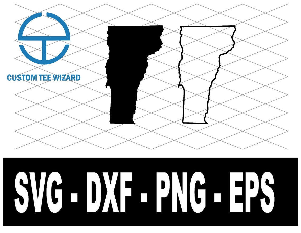 Vermont SVG File | Vermont Cut File | Vermont Map Shape Clip Art ...