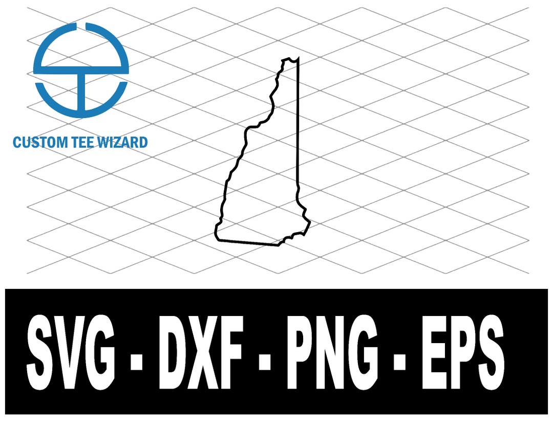 New Hampshire SVG File | New Hampshire Cut File | New Hampshire Map ...