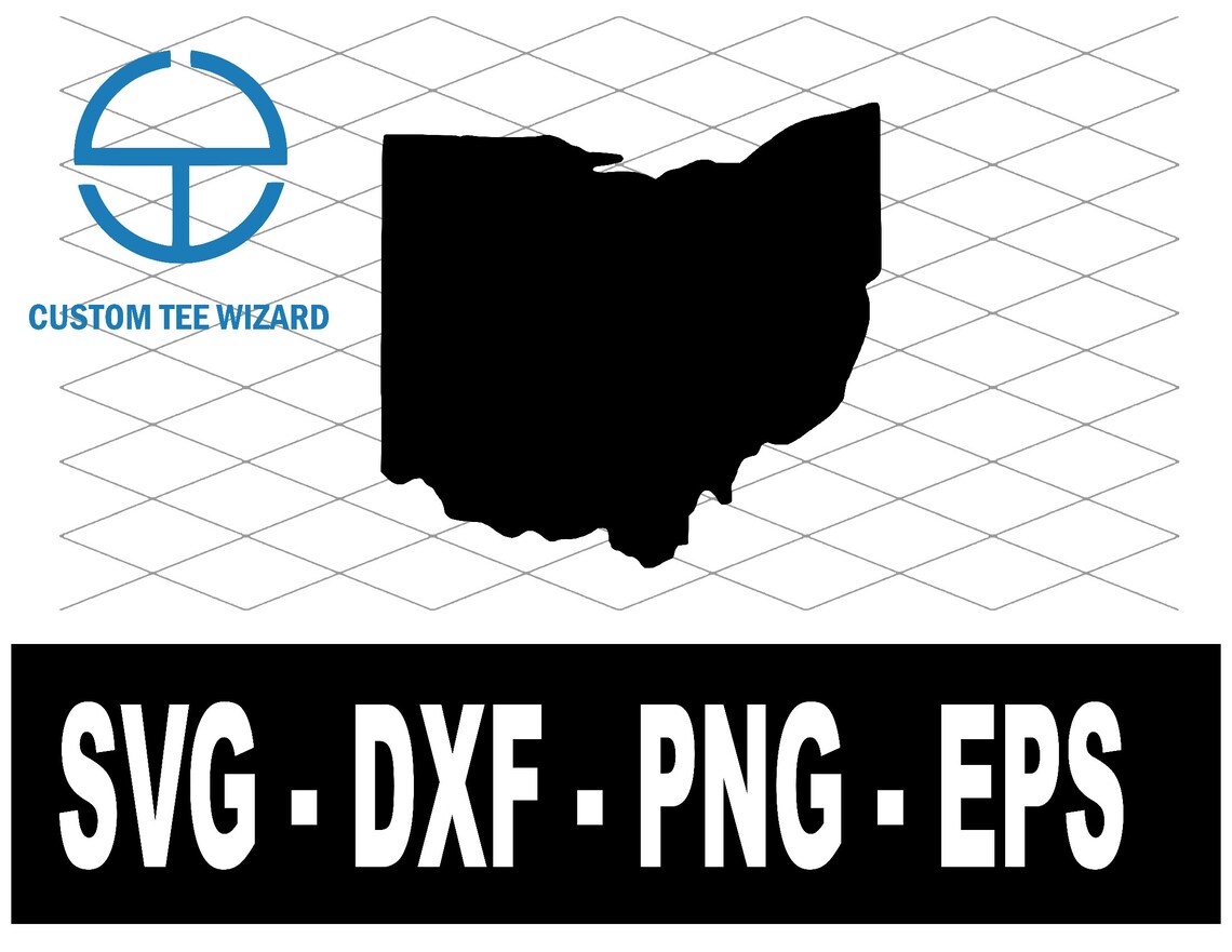 Ohio SVG File | Ohio Cut File | Ohio Map Shape Clip Art | United States ...