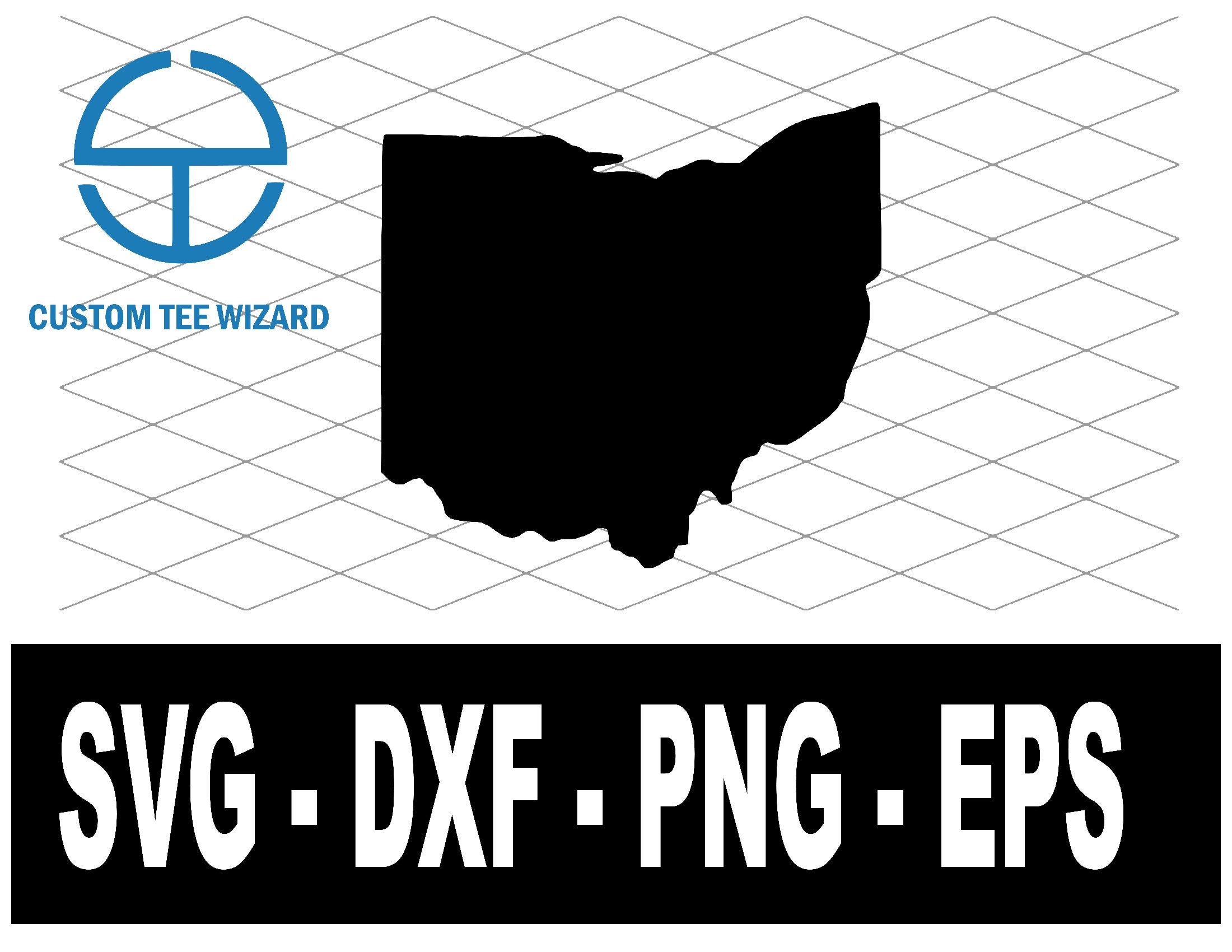 Ohio SVG File | Ohio Cut File | Ohio Map Shape Clip Art | United States ...