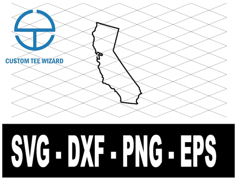 California SVG File | California Cut File | California Map Shape Clip ...