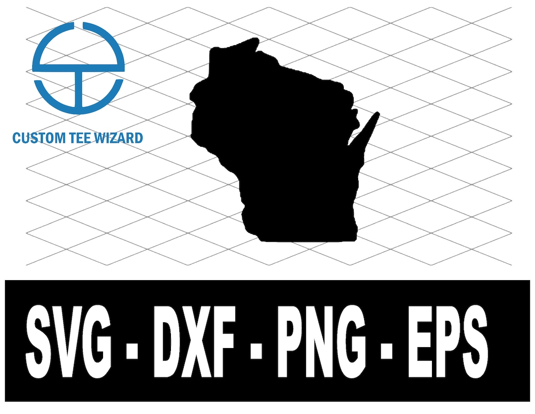 Wisconsin SVG File | Wisconsin Cut File | Wisconsin Map Shape Clip Art ...