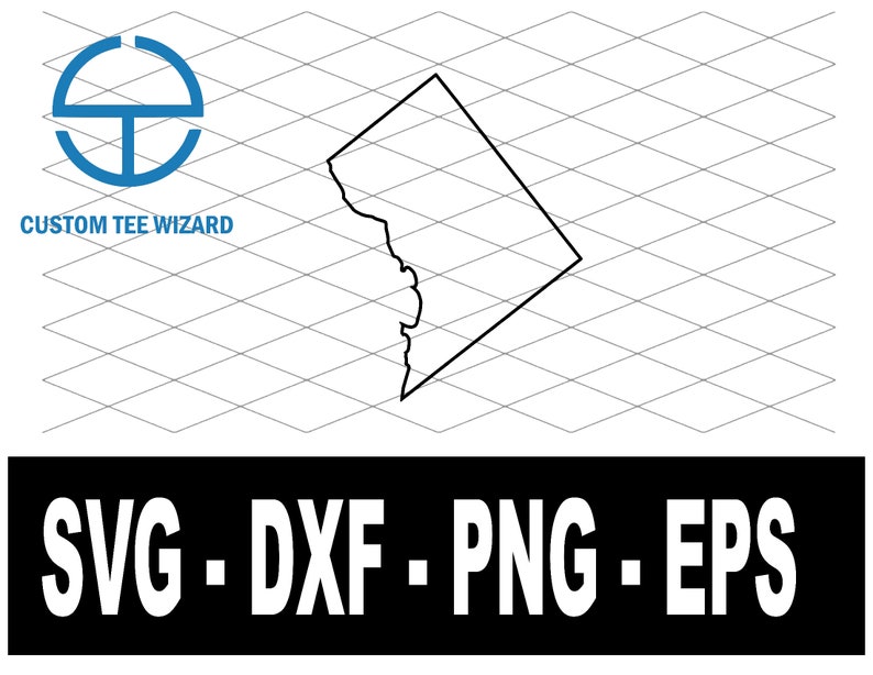 Washington Dc SVG File | Washington Dc Cut Files | Washington Dc Map ...