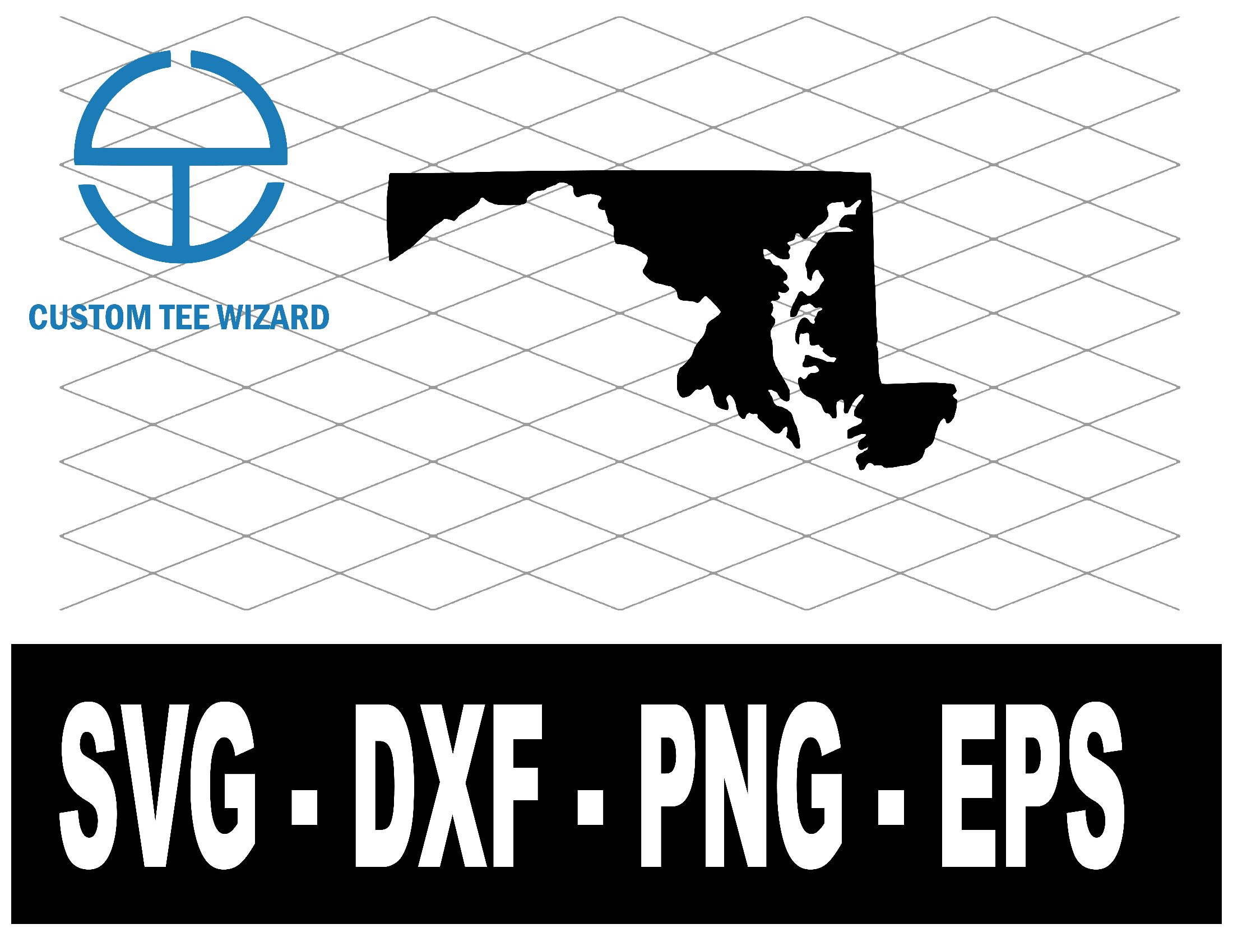 Maryland SVG File | Maryland Cut File | Maryland Map Shape Clip Art ...