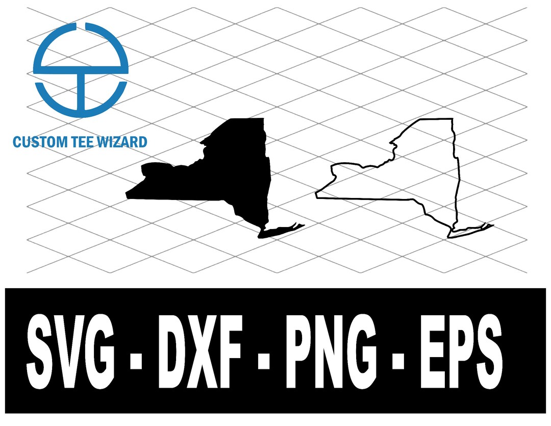 New York SVG File | New York Cut File | New York Map Shape Clip Art ...