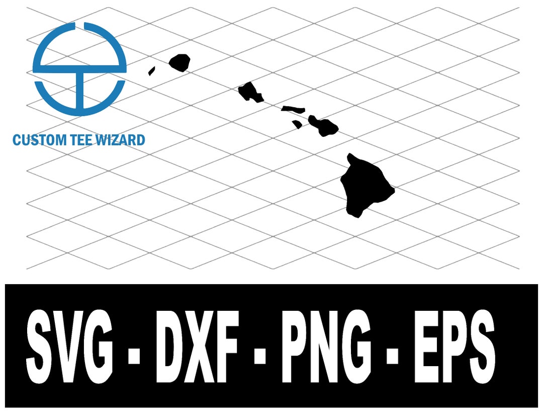 Hawaii SVG File | Hawaii Cut File | Hawaii Map Shape Clip Art | United ...