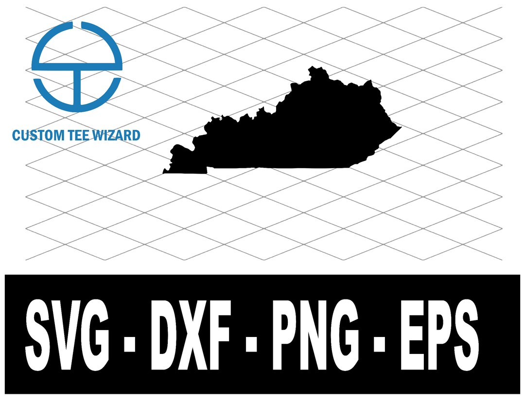 Kentucky SVG File | Kentucky Cut File | Kentucky Map Shape Clip Art ...