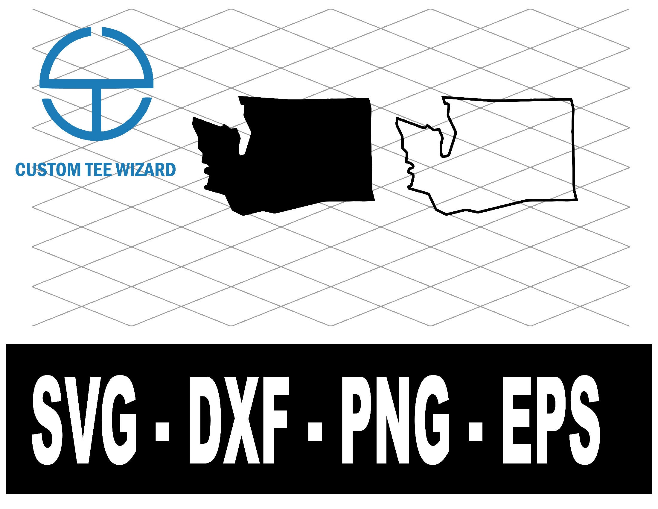 Washington SVG File | Washington Cut File | Washington Map Shape Clip ...